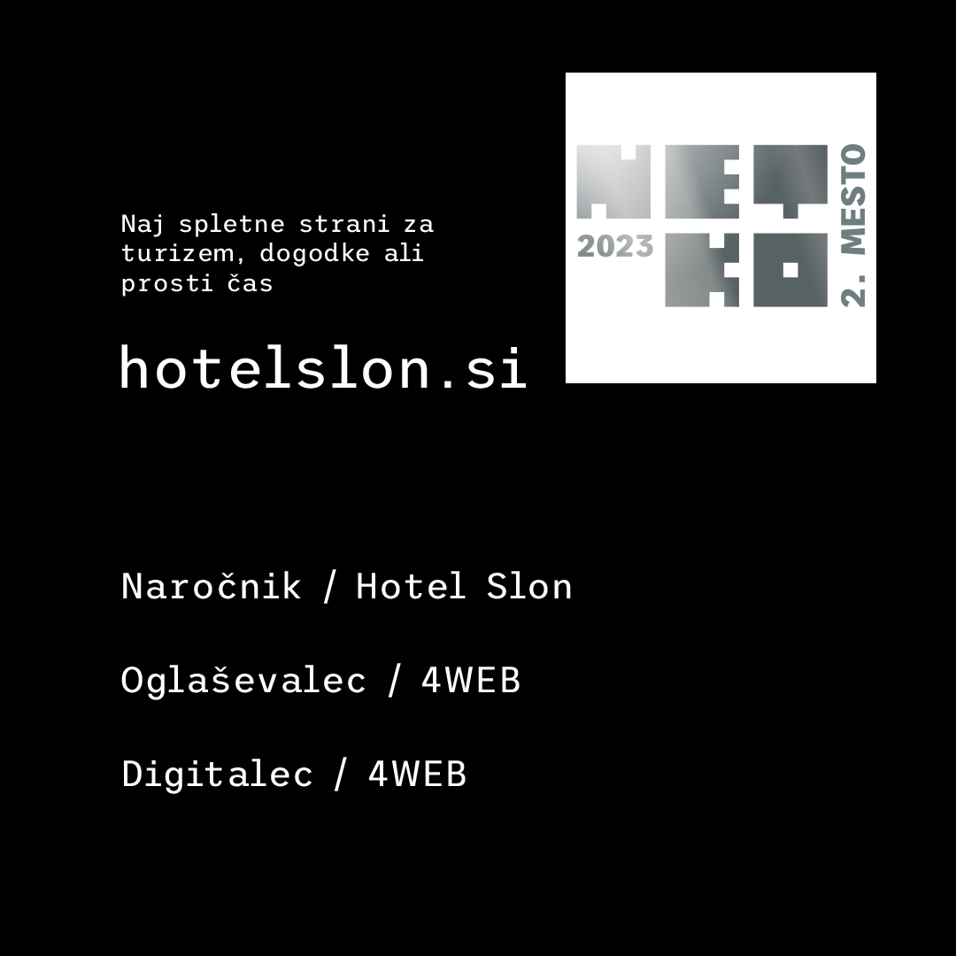 Netko 2023: Najboljša turistična spletna stran za Hotel Slon | Izdelava ...